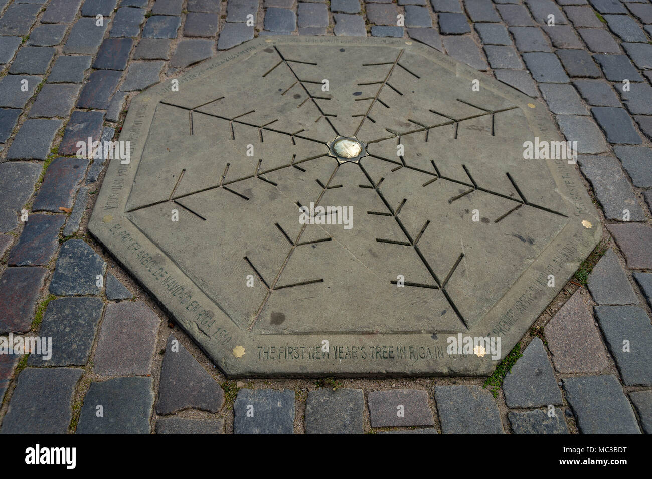Site of the first Christmas tree in 1510 in Rātslaukums, in Riga ...