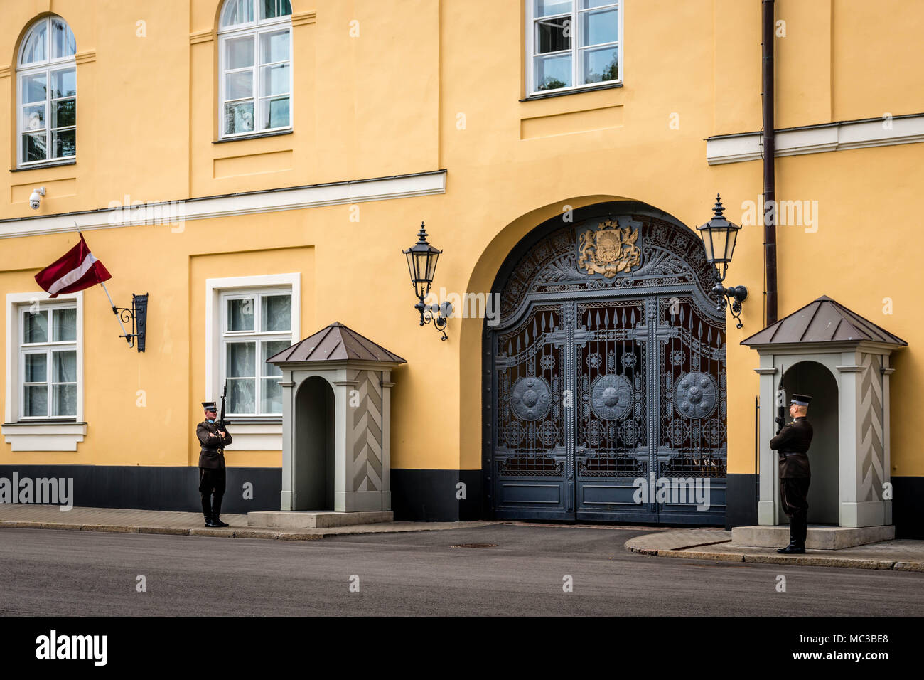 Rīgas Pils Laukums (Riga Castle), the usual home of the Latvian ...