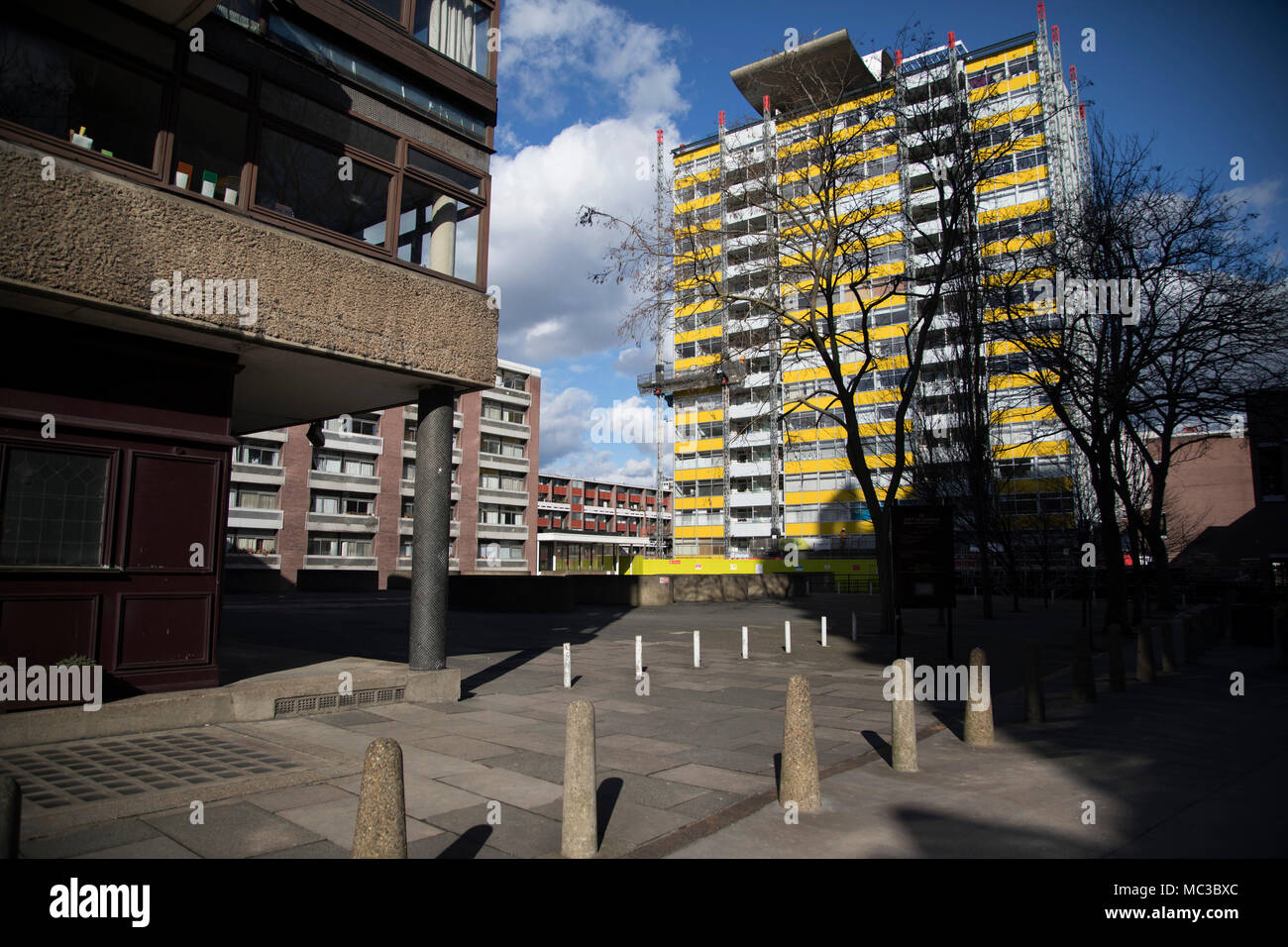 Council flats in Barbican, London, United Kingdom. Council estates like ...