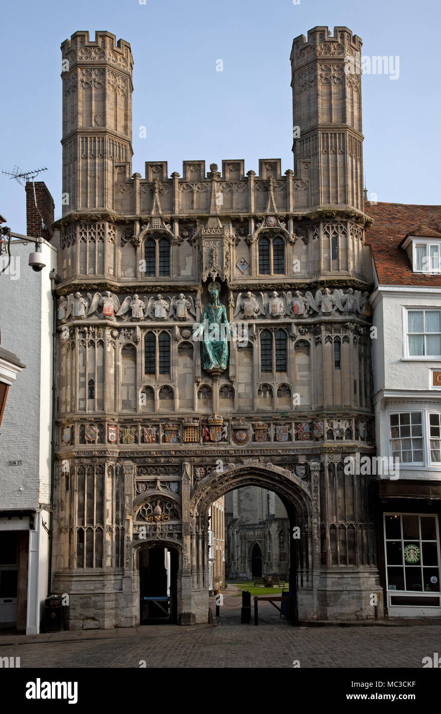 Canterbury cathedral christchurch gate hi-res stock photography and ...