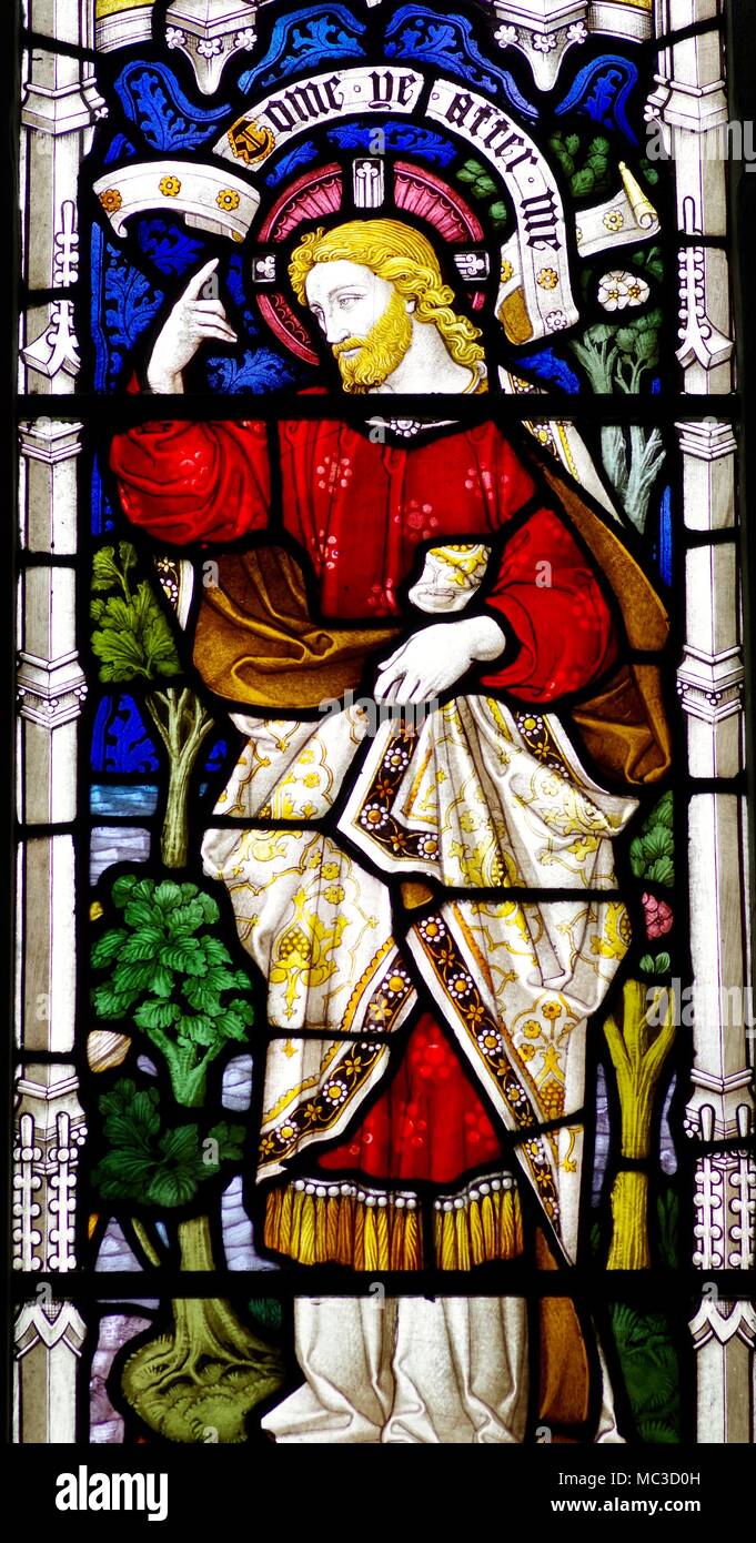 Backlit Stained Glass in the Windows of St Mary The Virgin Church in ...