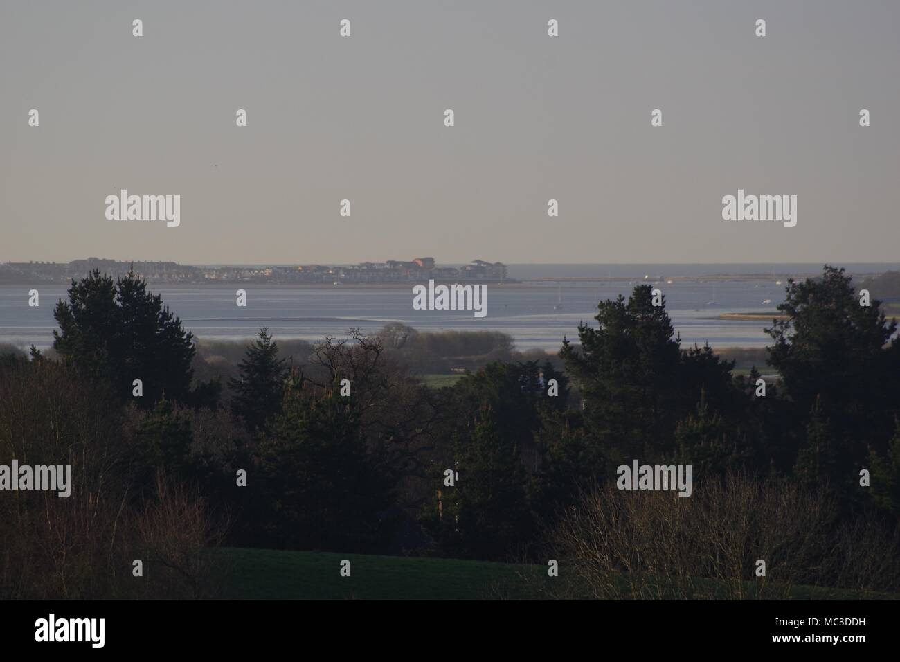 Looking South Down the Exe Estuary at High Tide, towards Exmouth and ...