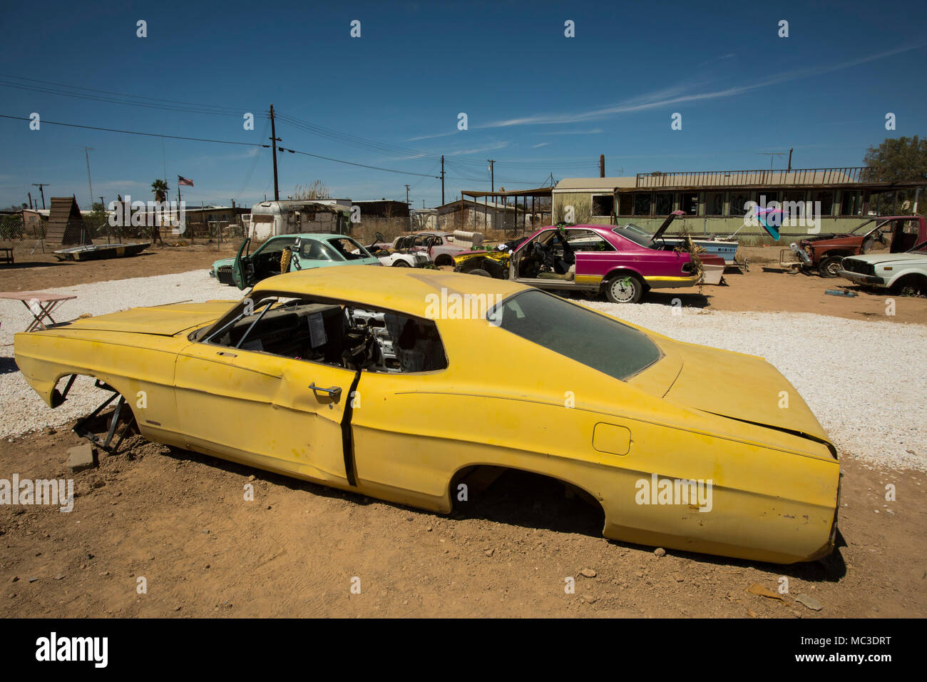 Drive In, Bombay Beach, Salton Sea, CaliforniaCalifornia, United States ...