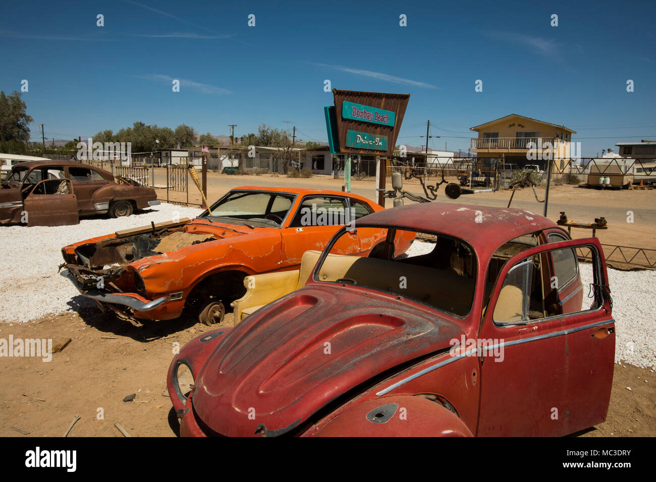 Drive In, Bombay Beach, Salton Sea, CaliforniaCalifornia, United States ...