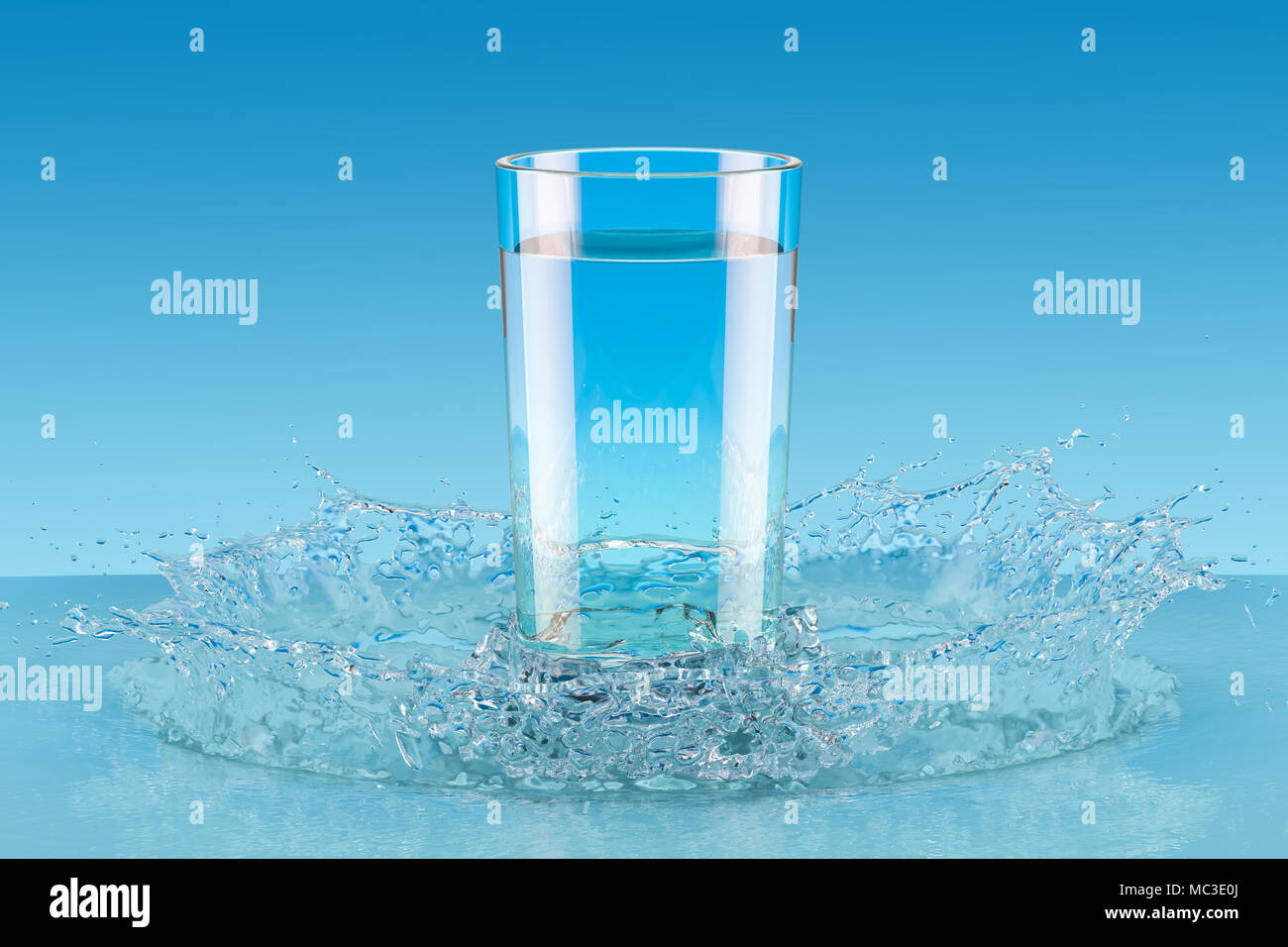 3d rendering blue watering hi-res stock photography and images - Alamy