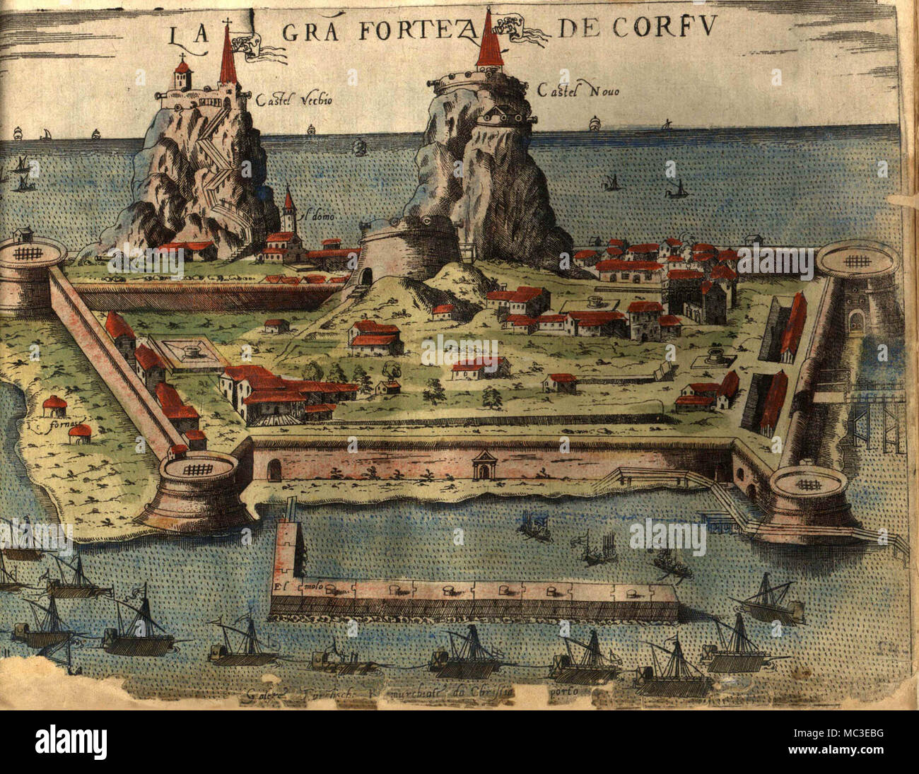 Vintage Map Of Corfu High Resolution Stock Photography and Images - Alamy