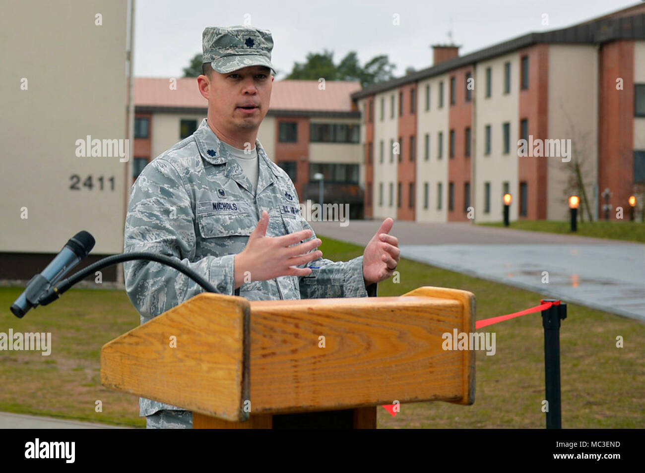 U.S. Air Force Lt. Col. George Nichols, 86th Civil Engineer Squadron ...
