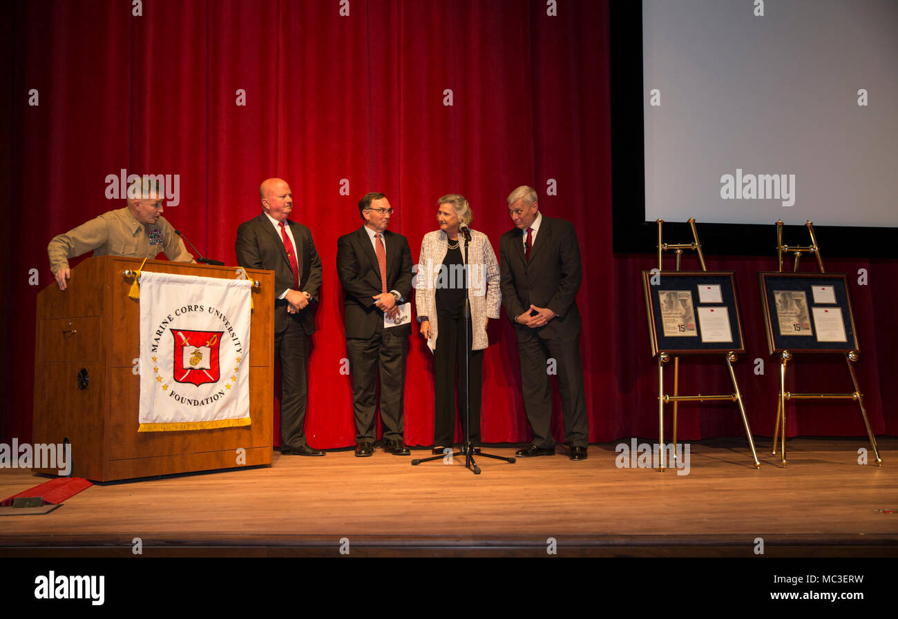 U.S. Marines and civilians with Marine Corps University host the ...