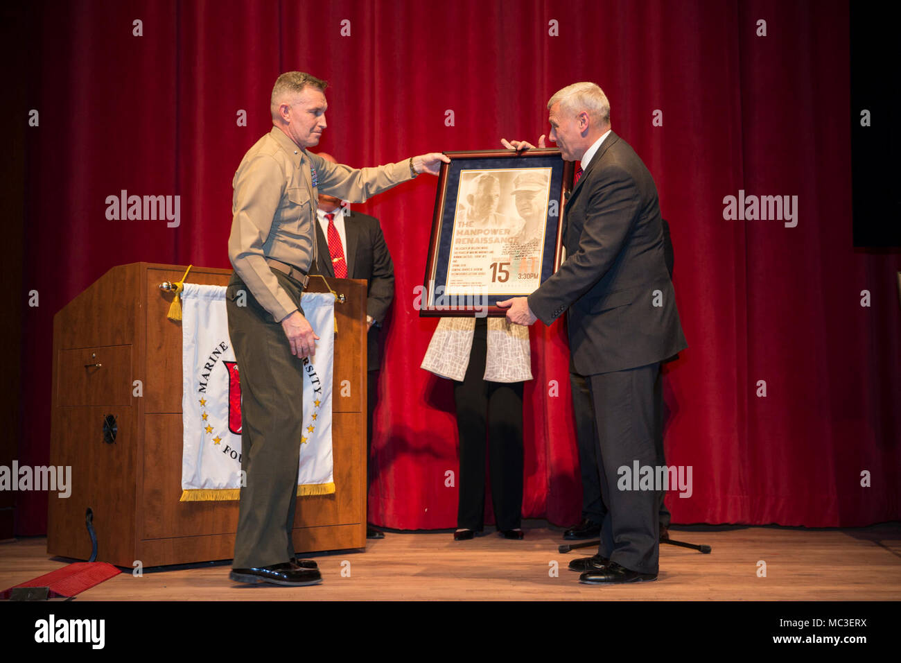 U.S. Marines and civilians with Marine Corps University host the ...