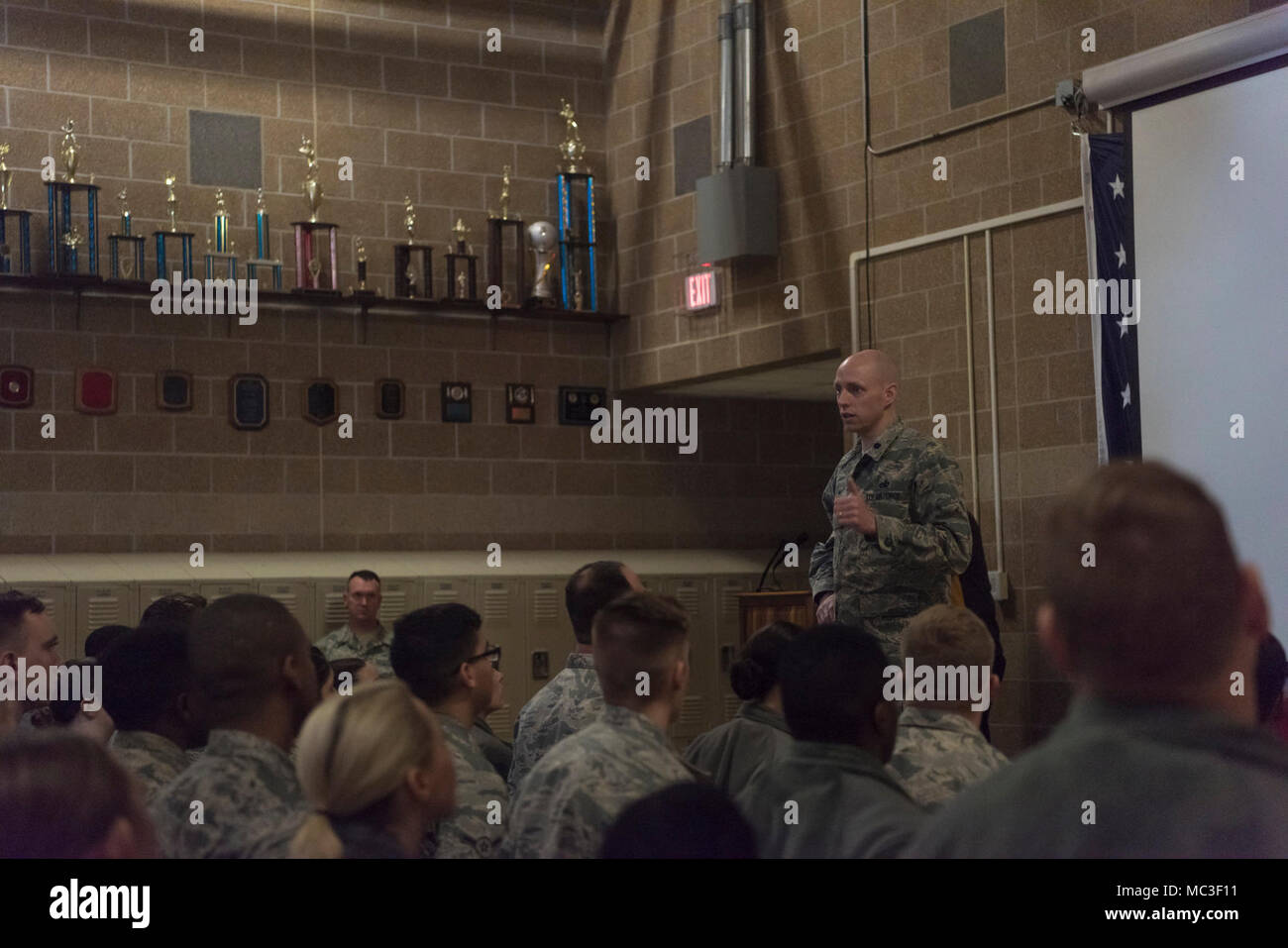 U.S. Air Force Lt. Col. William Smith, 55th Secuirty Forces Squadron ...
