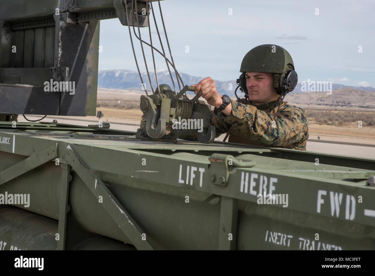 Marine Corps Sgt. Jeffery Hale, a launcher chief with Kilo Battery, 2nd ...