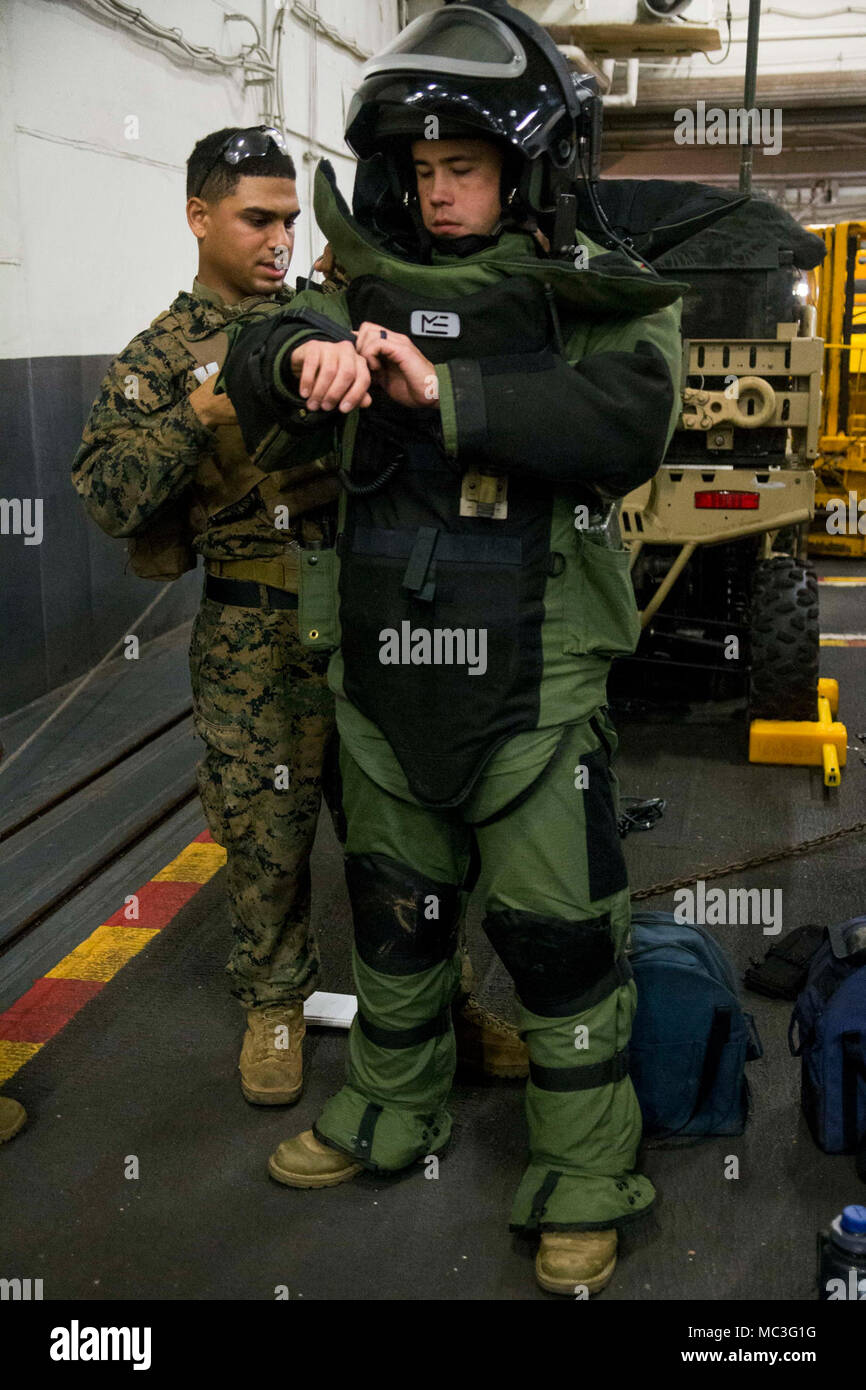 CWO2 Samuel Beltram, an Explosive Ordnance Disposal officer with Combat ...