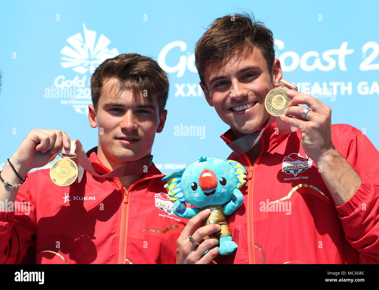 England's Daniel Goodfellow (left) and Tom Daley (right) with their ...
