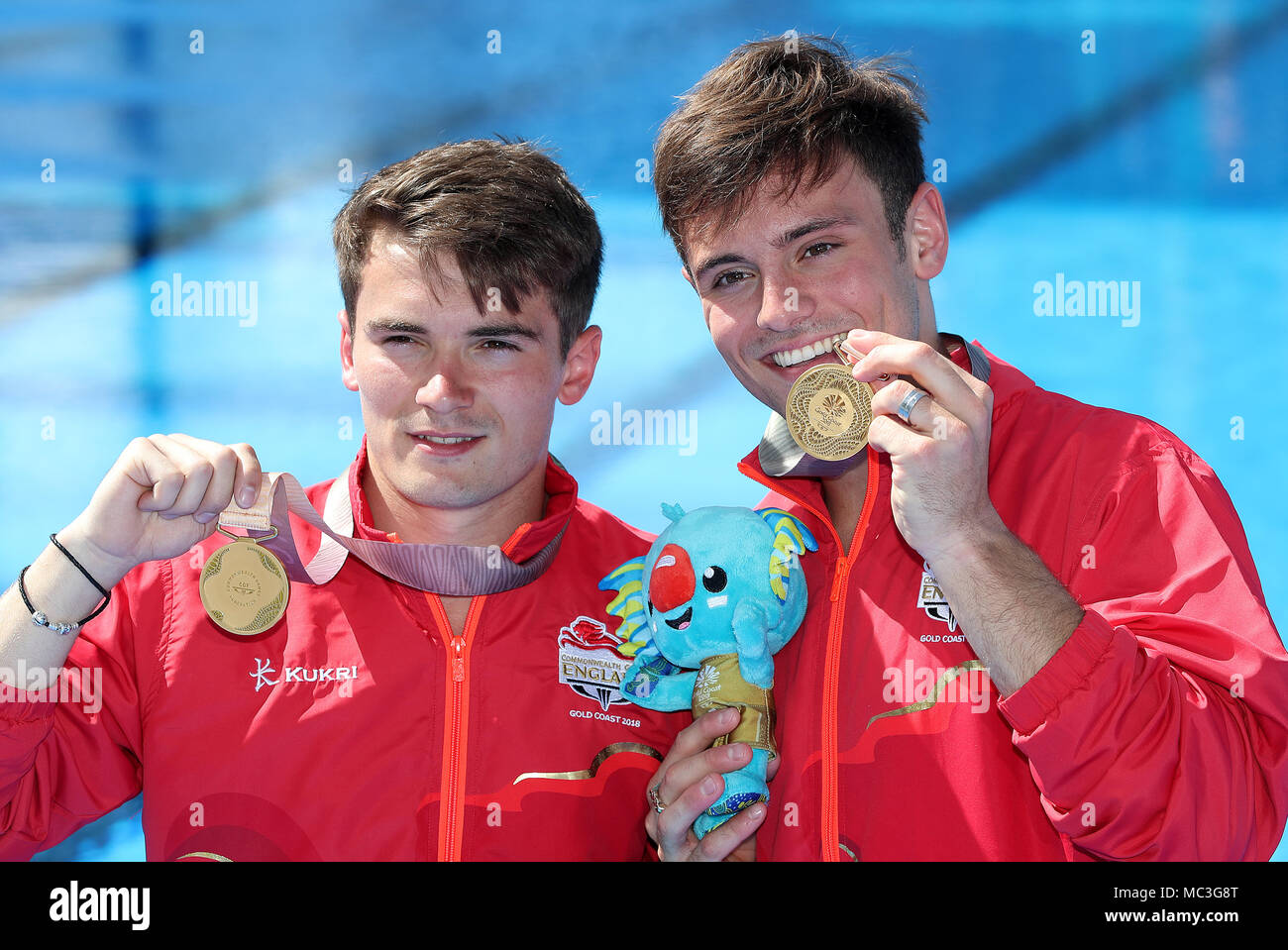 England's Daniel Goodfellow (left) and Tom Daley (right) with their ...