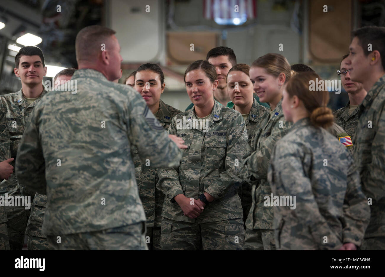 U.S. Air Force Senior Master Sgt. Byron Hayes, the career assistance ...