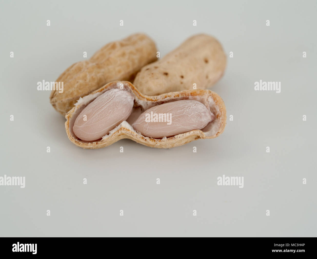 groundnut, put on a white background Stock Photo - Alamy