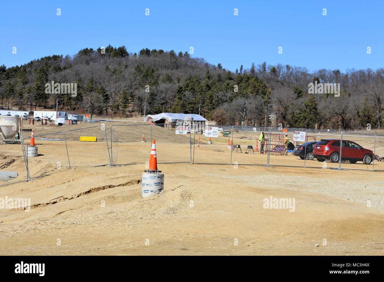Workers with Catamount Constructors, Inc. of Lakewood, Colo., continue ...