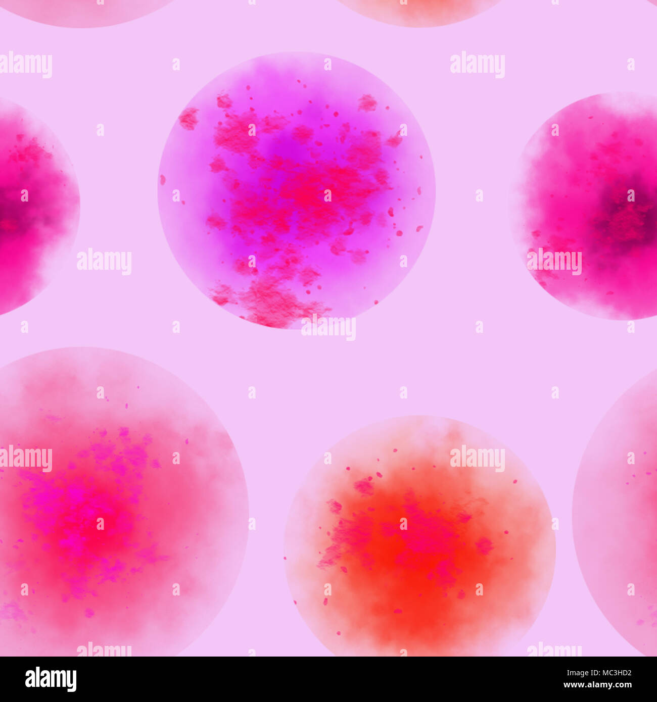Large Scale Pink Dot Pattern on Pink Background. Seamless Abstract ...