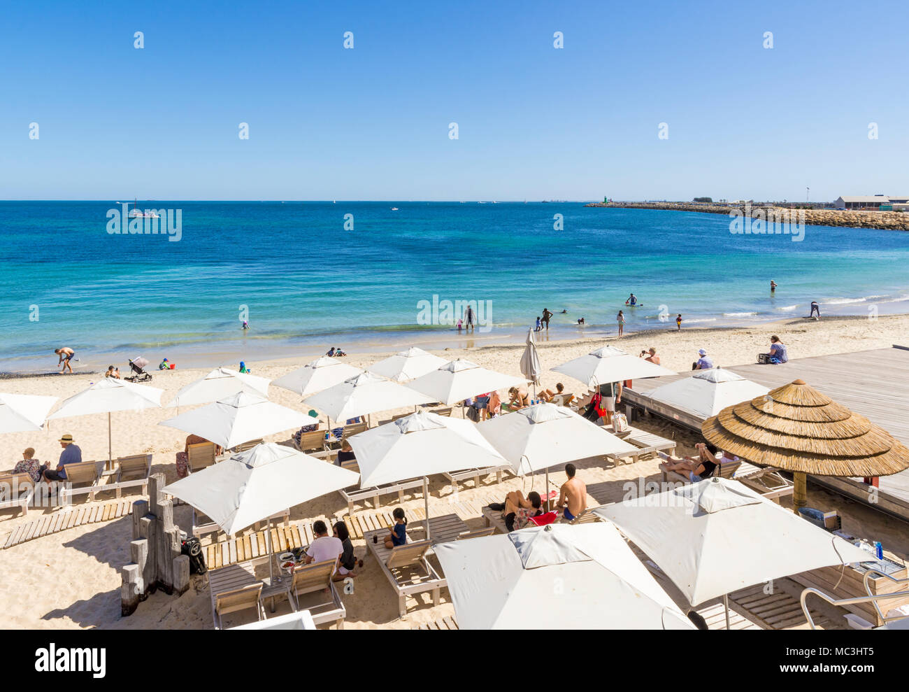 Popular Bathers Beach, Fremantle, Western Australia, Australia Stock ...
