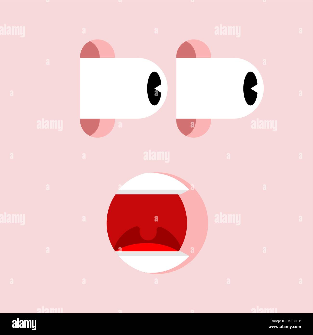 Shocked face portrait man Stock Vector Images - Alamy