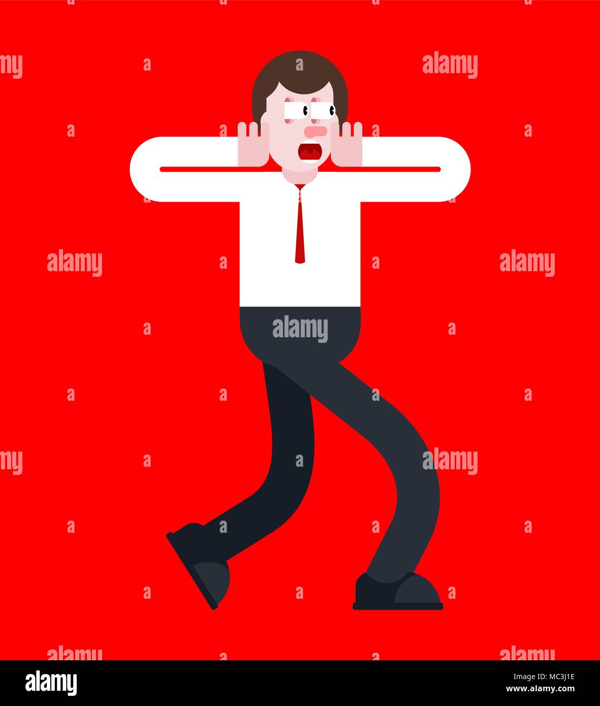 Shock panic surprise concept Stock Vector Images - Alamy