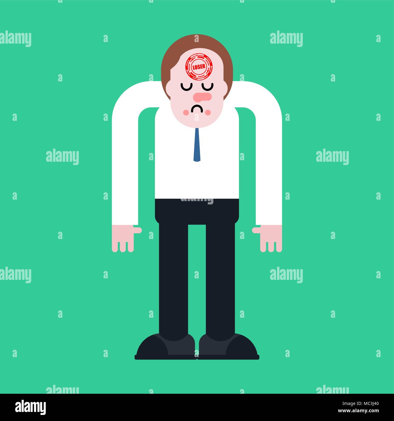 Loser hand symbol man Stock Vector Images - Alamy