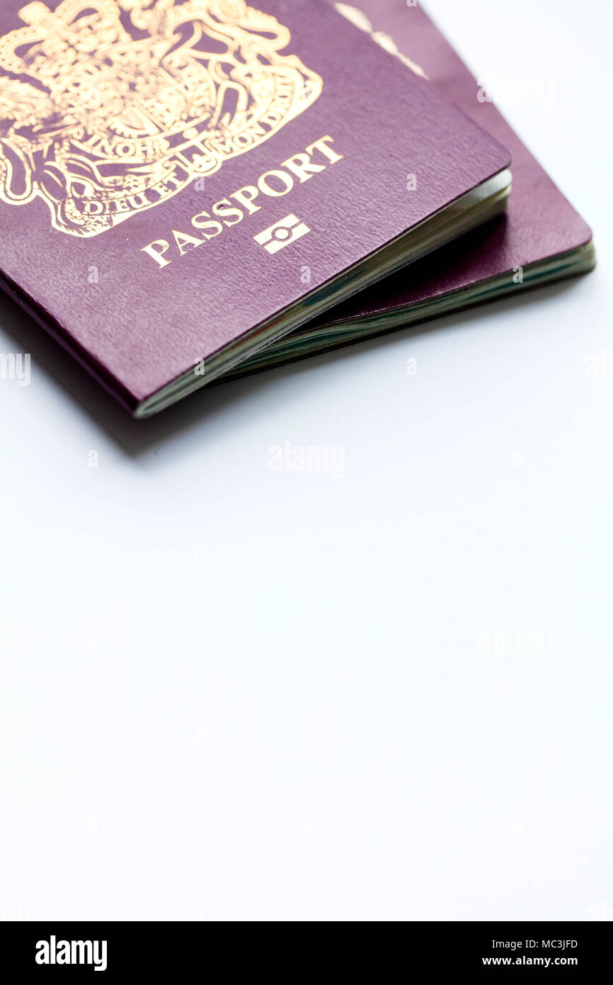 British passport check in hi-res stock photography and images - Alamy