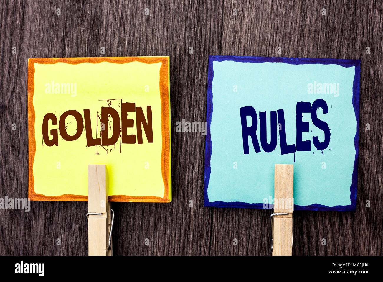 Word writing text Golden Rules. Business concept for Regulation ...