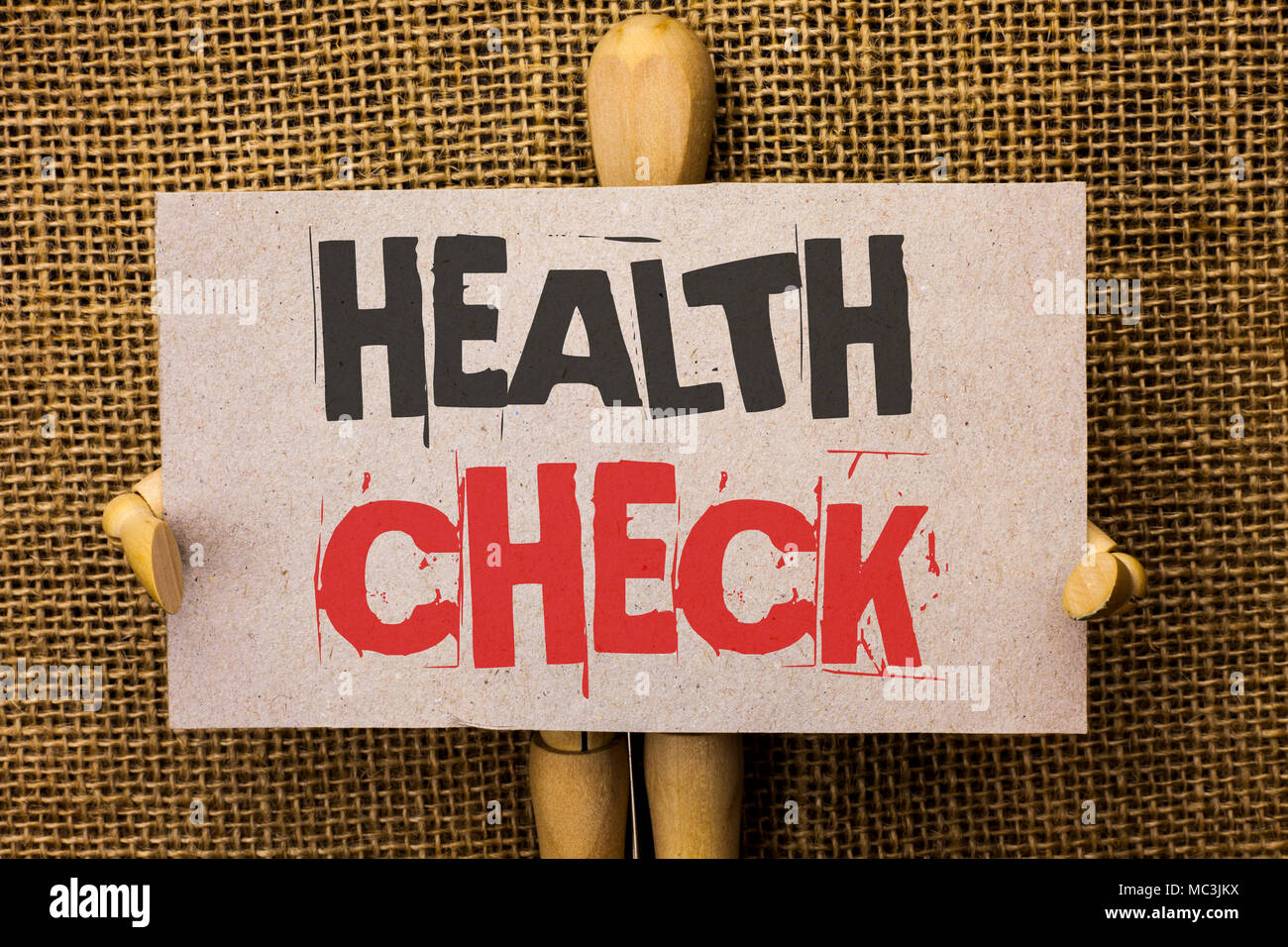 Conceptual hand writing showing Health Check. Business photo text ...