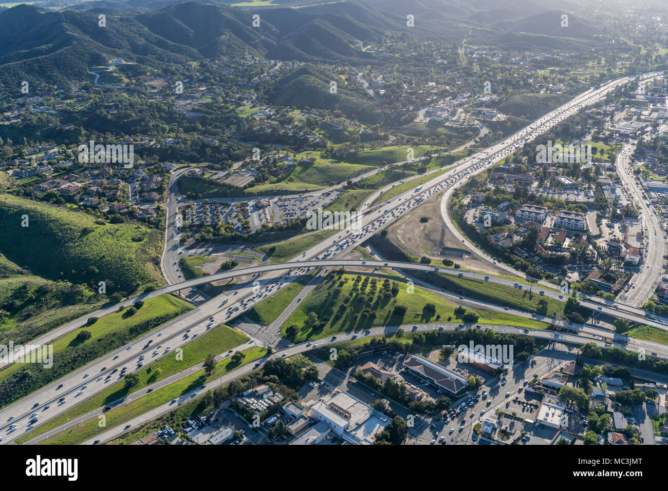 Ca freeway interchange hi-res stock photography and images - Alamy