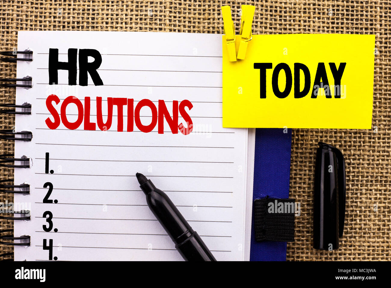 Word writing text Hr Solutions. Business concept for Recruitment ...