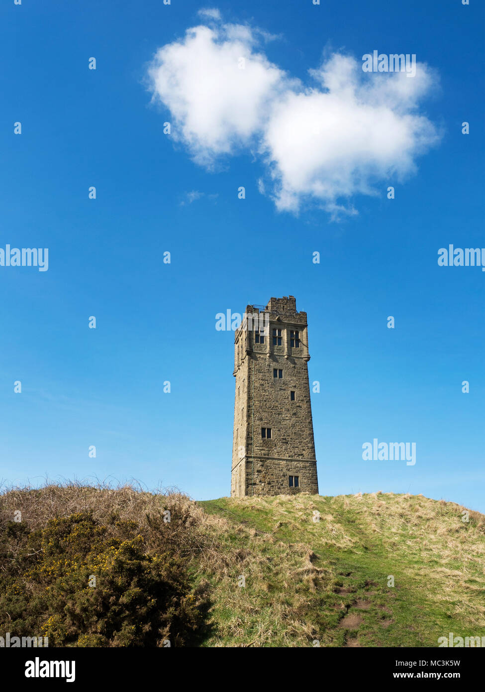 Victoria Tower Castle Hill Huddersfield High Resolution Stock ...