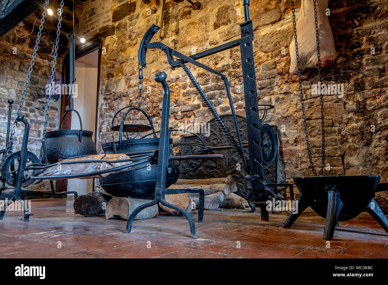 An interior view of Michelham Priory Stock Photo - Alamy