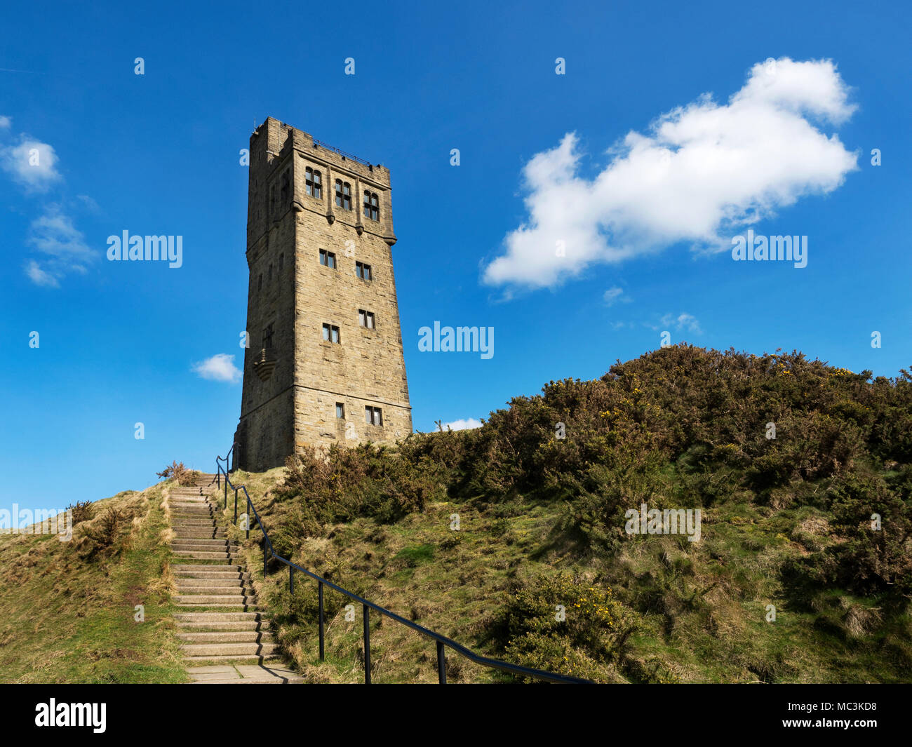 Victoria Tower Castle Hill Huddersfield High Resolution Stock ...