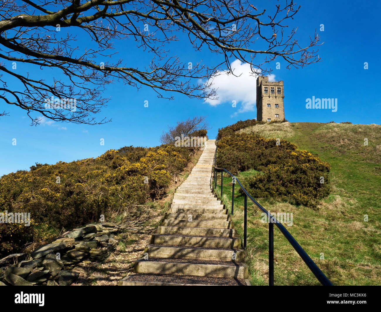 Victoria Tower Castle Hill Huddersfield High Resolution Stock ...
