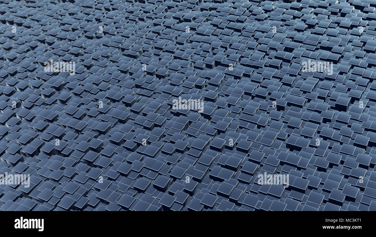 Cubes array in repeating pattern, abstract 3d rendering illustration of ...