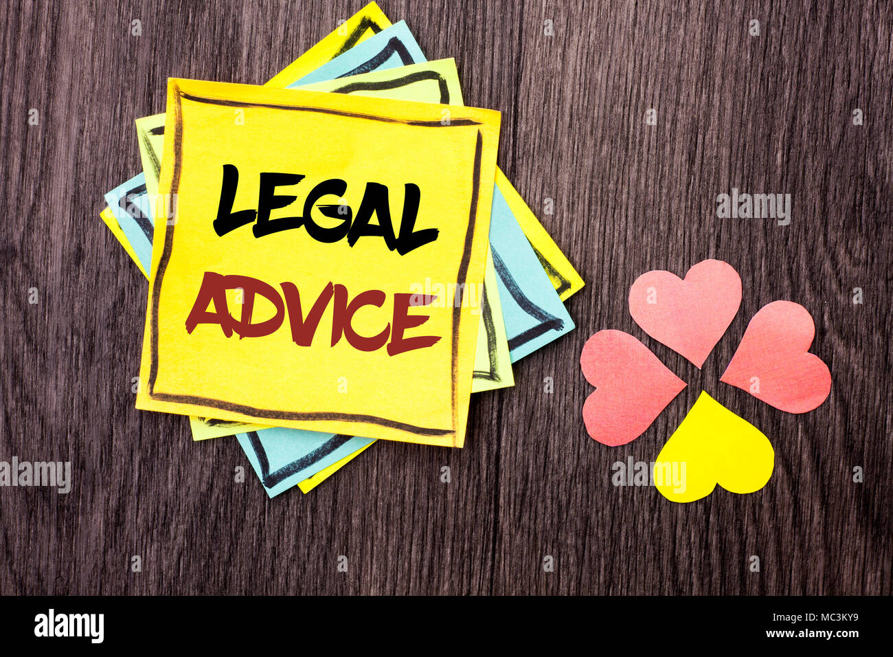Text sign showing Legal Advice. Conceptual photo Recommendations given ...