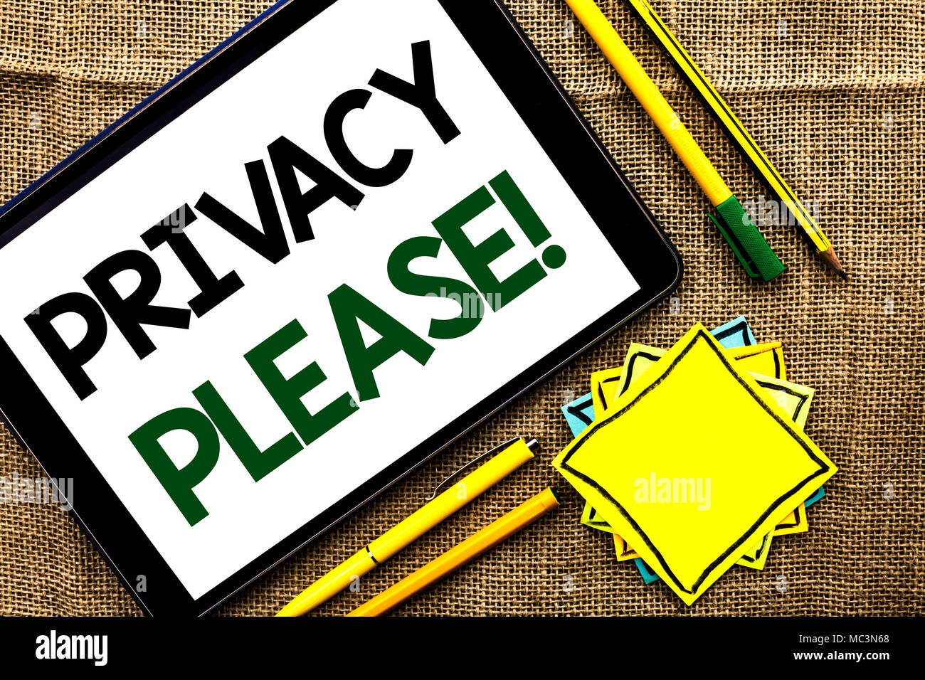 Text sign showing Privacy Please Motivational Call. Conceptual photo ...