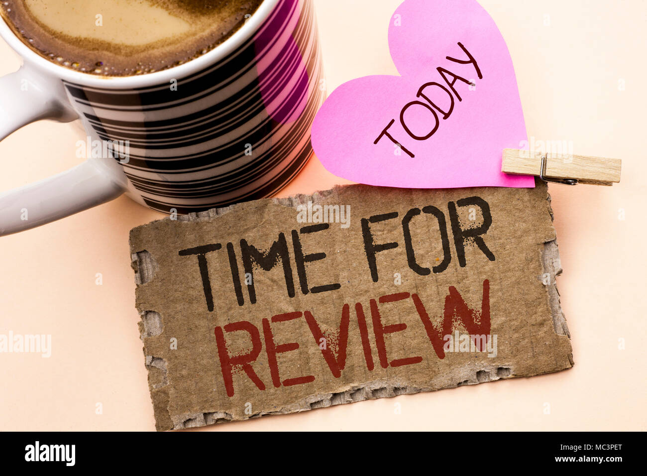 Text sign showing Time For Review. Conceptual photo Evaluation Feedback ...