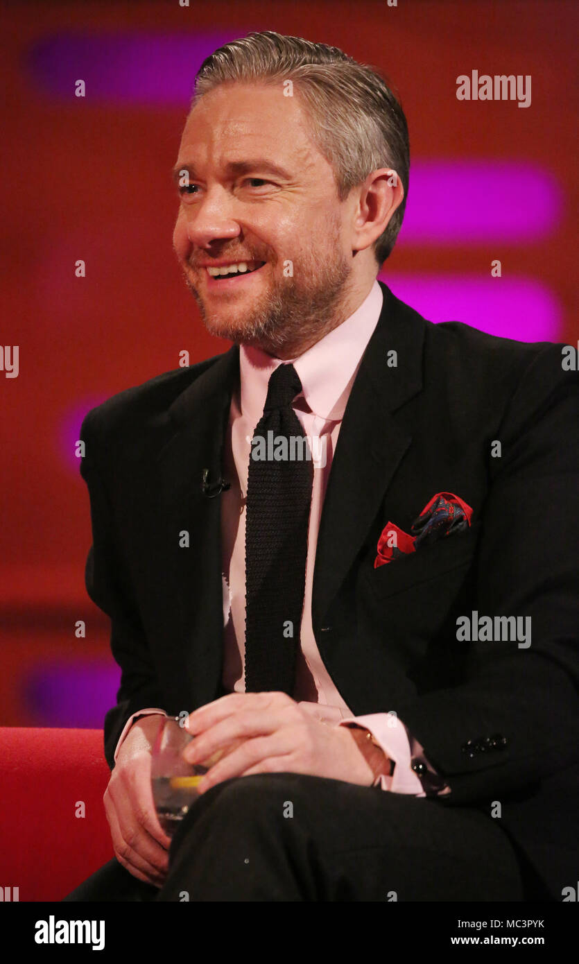 Martin Freeman during filming for the Graham Norton Show at BBC ...
