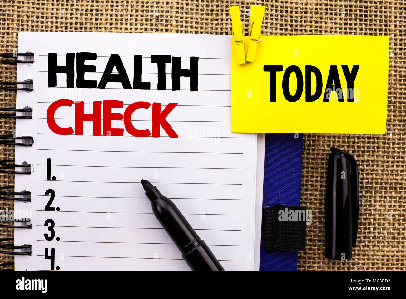 Word writing text Health Check. Business concept for Medical ...