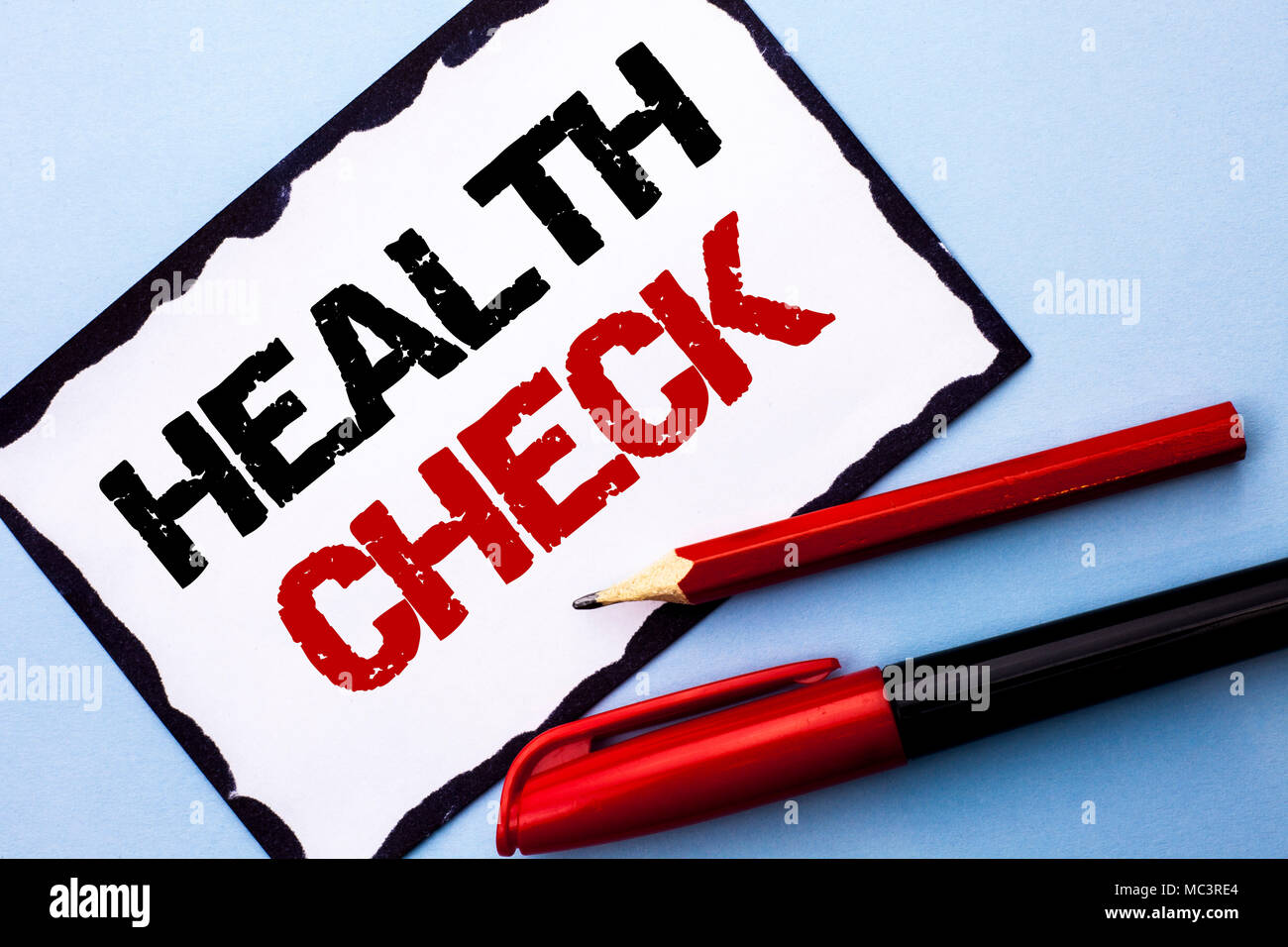 Conceptual hand writing showing Health Check. Business photo text ...