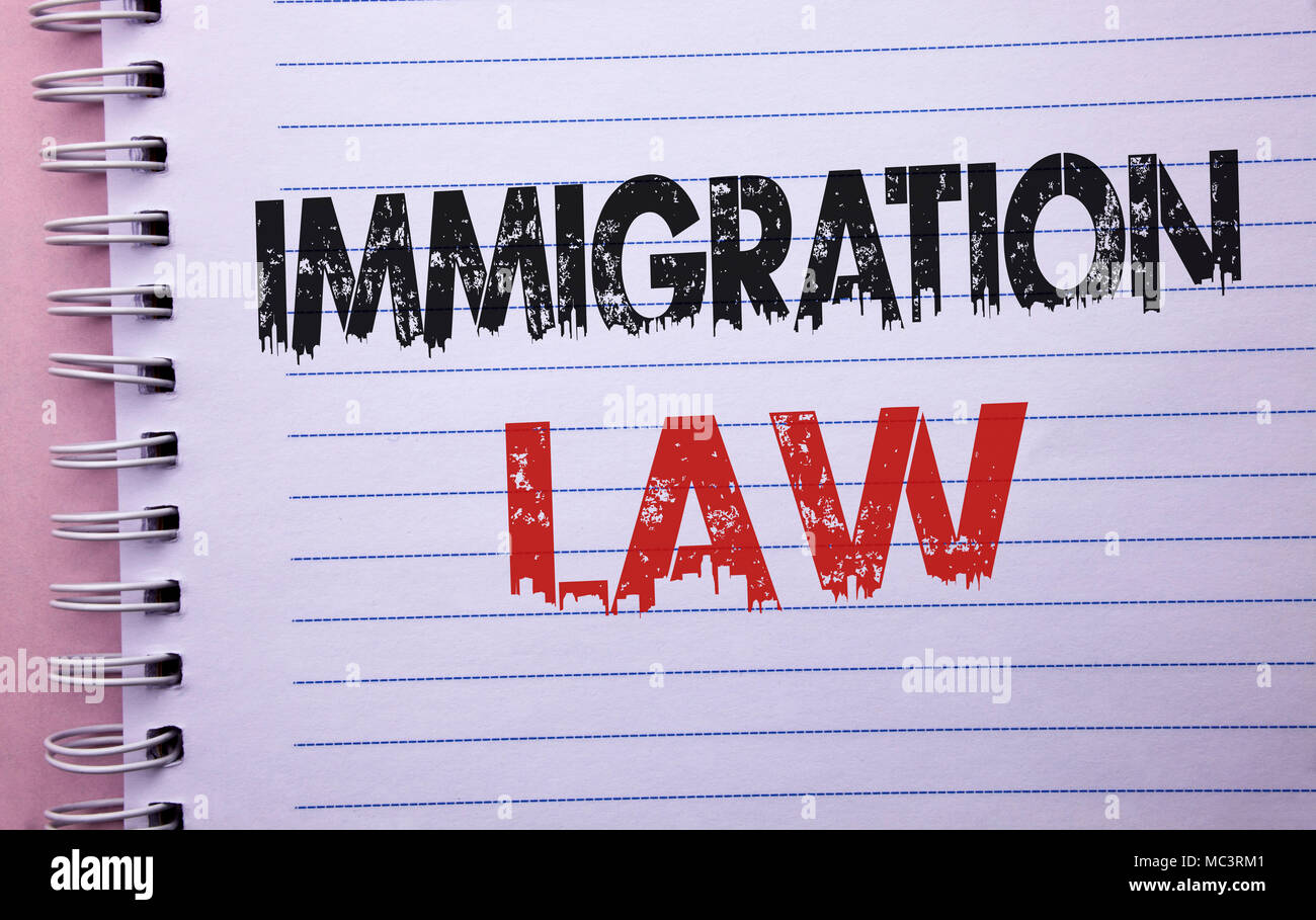 Word writing text Immigration Law. Business concept for National ...