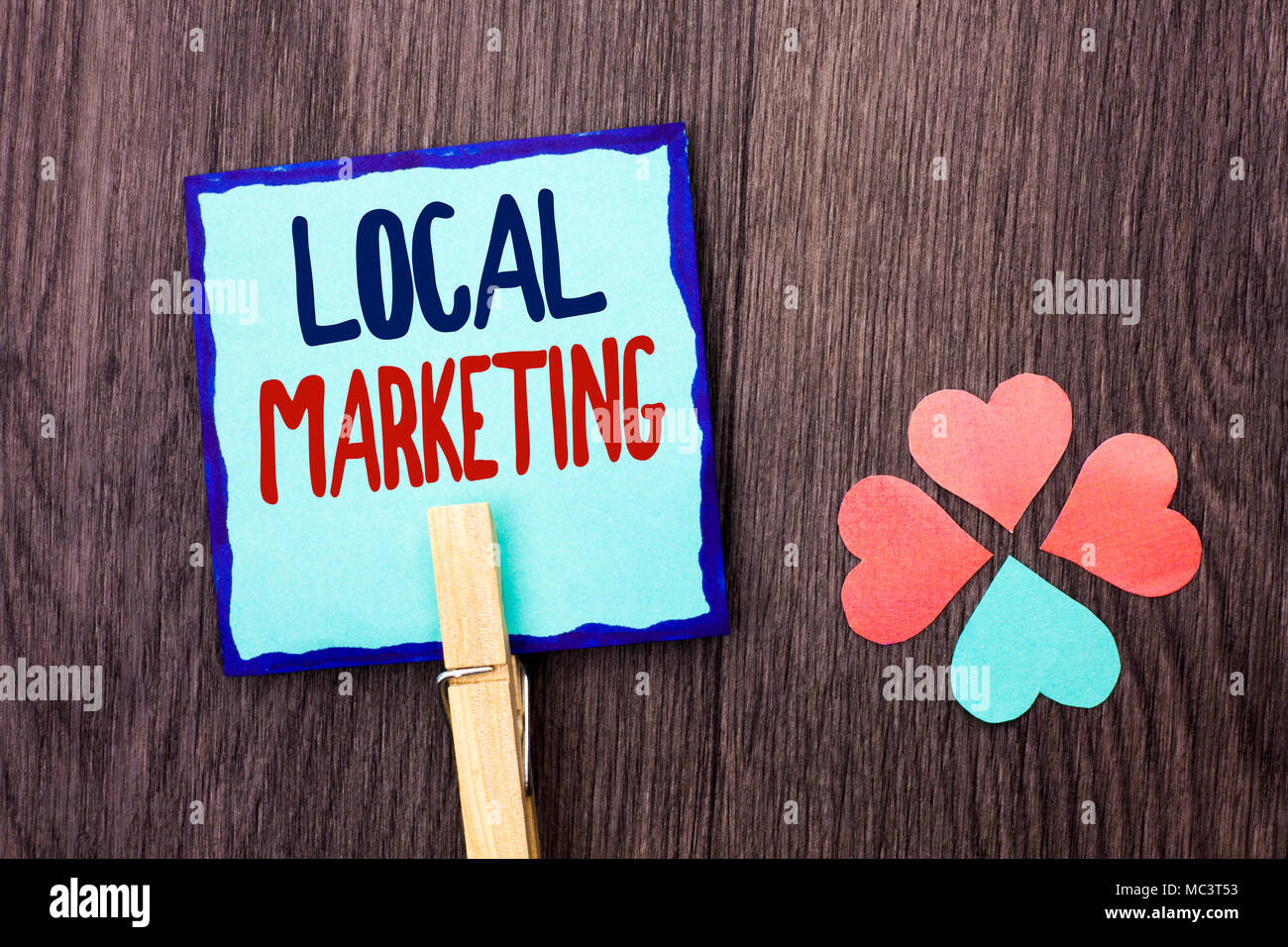 Handwriting text writing Local Marketing. Concept meaning Regional ...