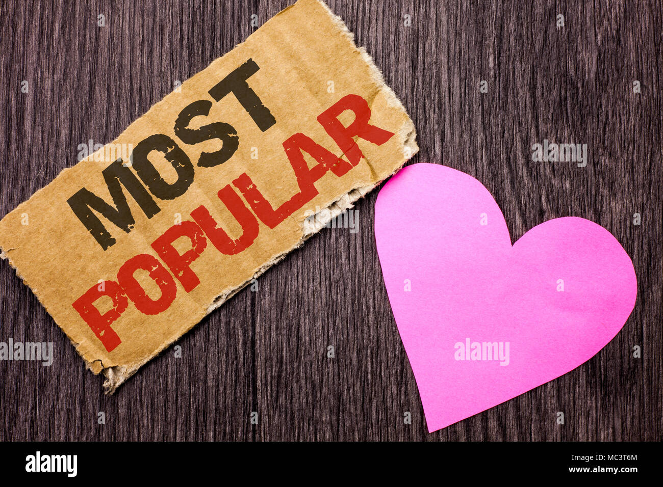 Handwriting text Most Popular. Concept meaning Top Rating Bestseller ...