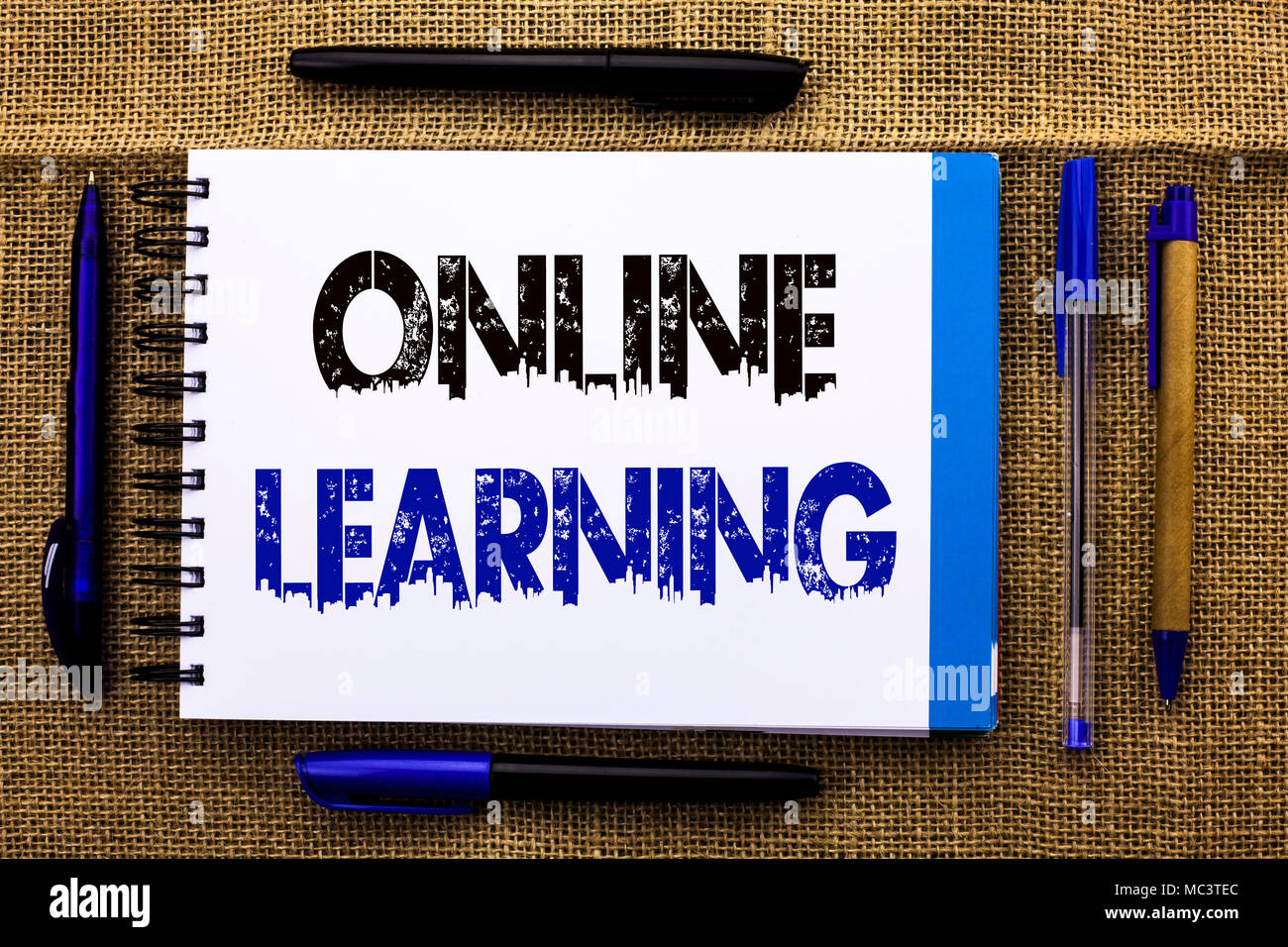 Conceptual hand writing showing Online Learning. Business photo text ...