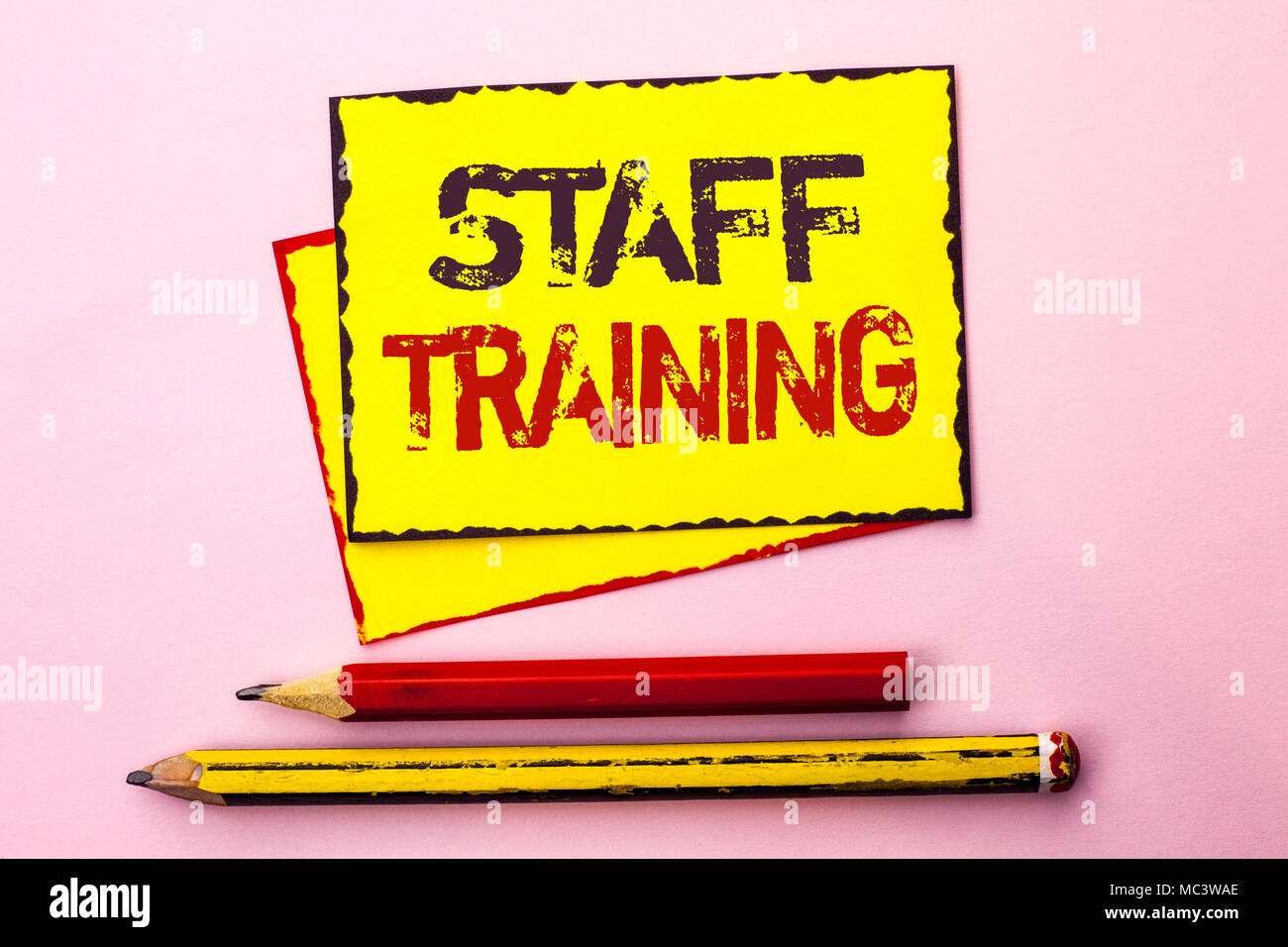 Text sign showing Staff Training. Conceptual photo Teaching Teamwork ...