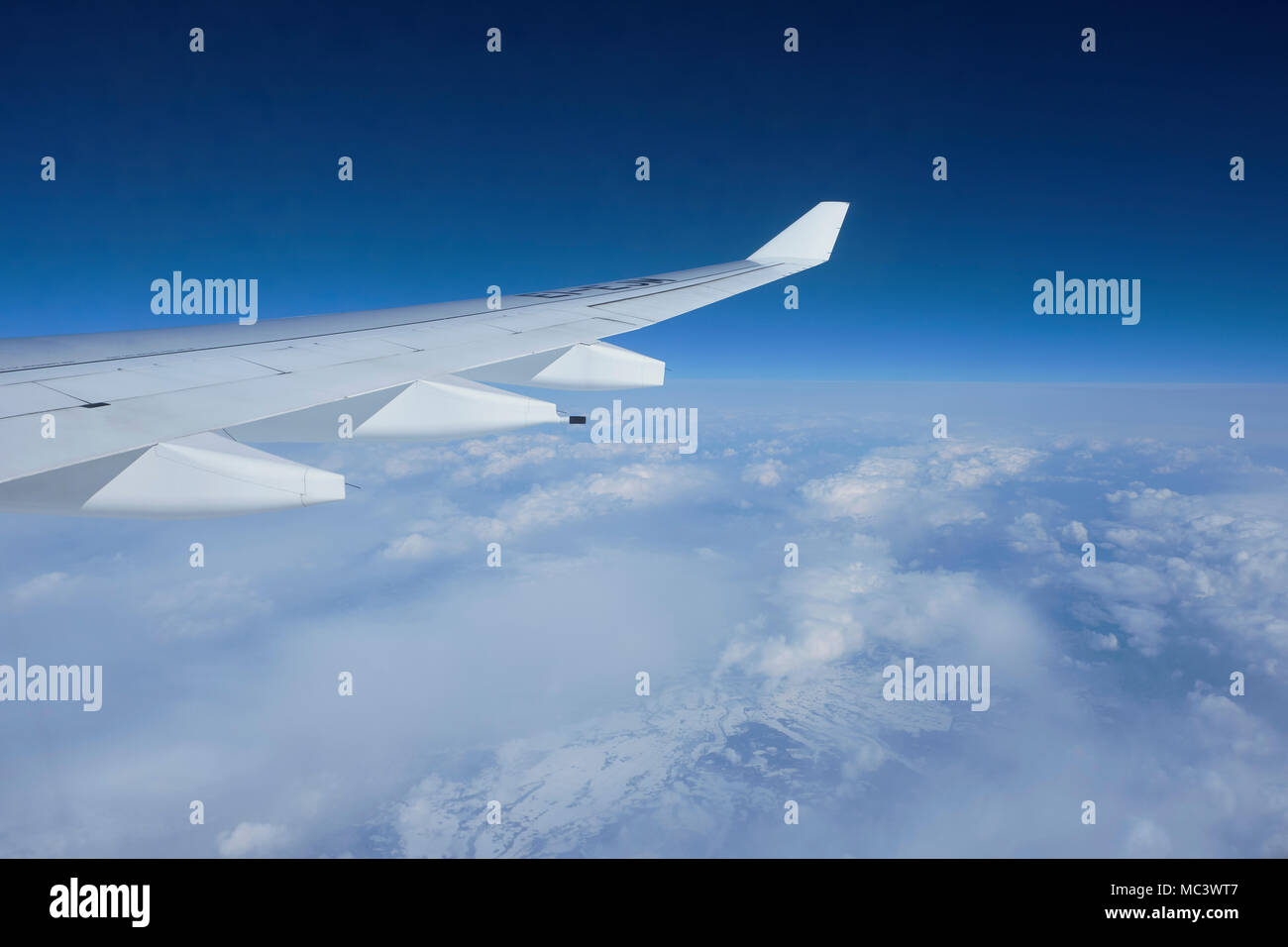 Bird's eye view of Japan landscape from an airplane Stock Photo - Alamy