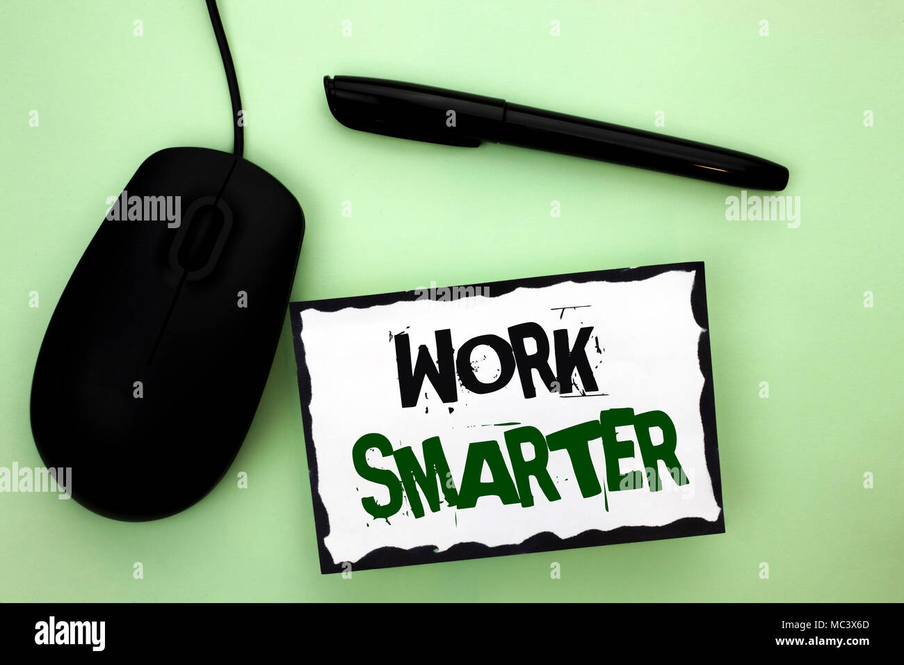 Text sign showing Work Smarter. Conceptual photo Efficient Intelligent ... Text sign showing Work Smarter. Conceptual photo Efficient Intelligent ...