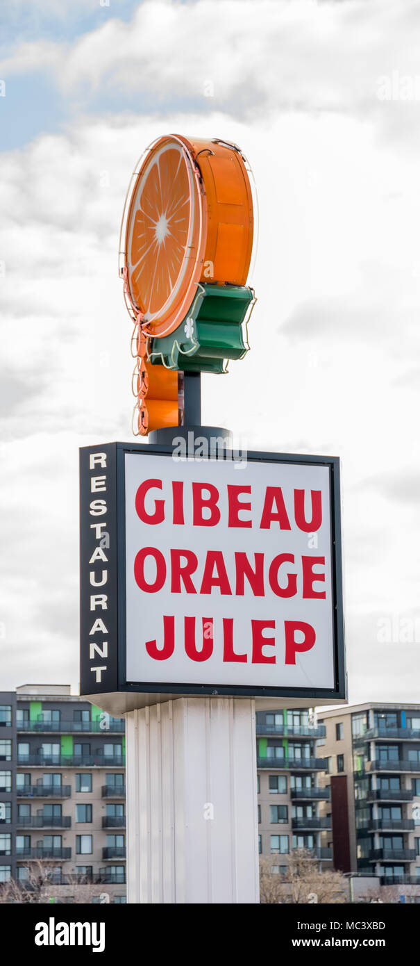 The Mythical Orange Julep Fast Food Restaurant in Montreal, Quebec ...